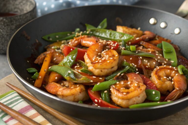 Sesame Shrimp Stir-Fry: A Fast and Flavorful Dinner - tastyleap.com